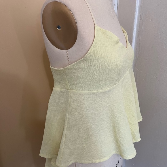 Zara | Tops | Zara Pale Yellow Top | Poshmark